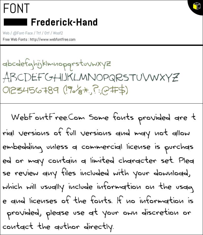 Frederick Fonts Downloads - WebFontFree.Com