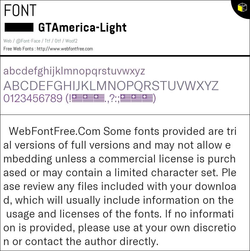 GT America Light 字体 下载 - WebFontFree.Com