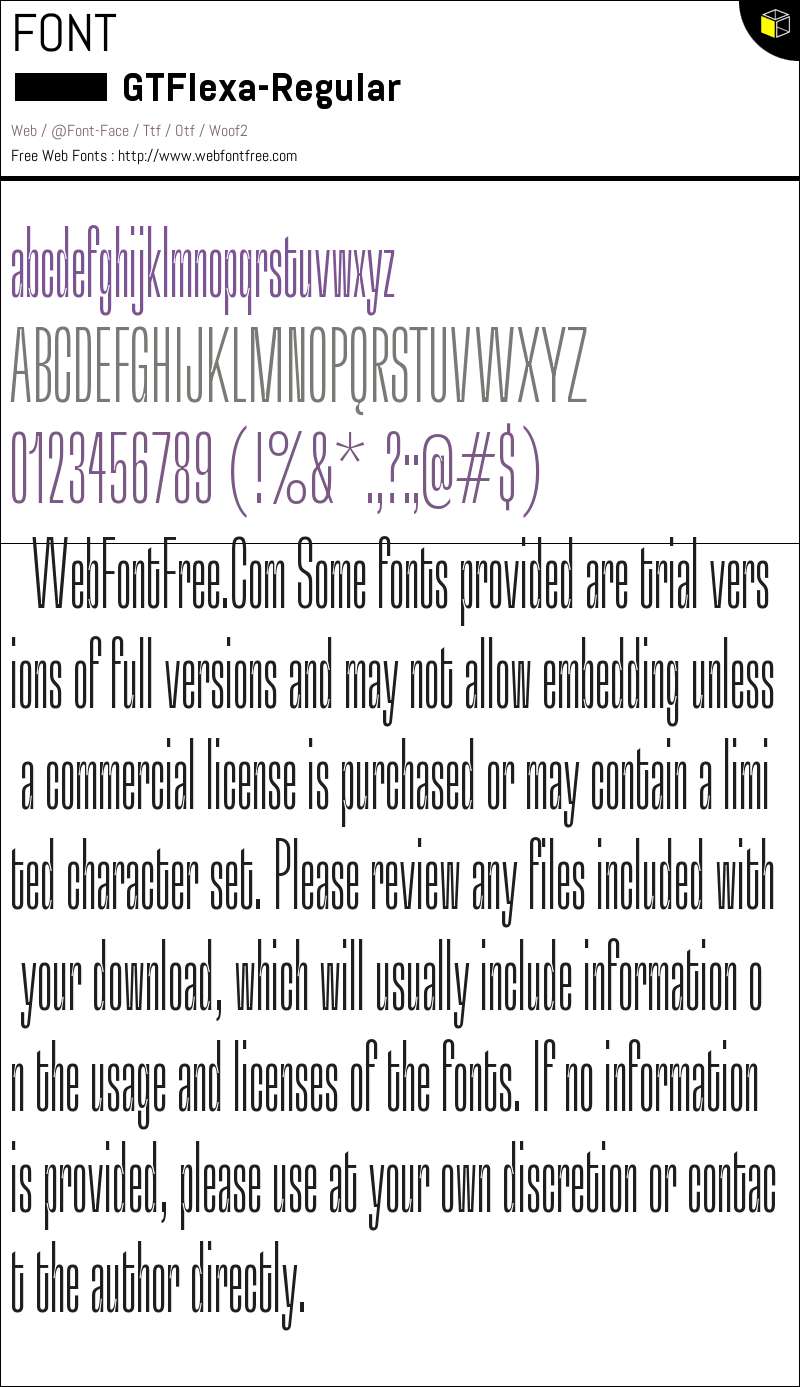 GT Flexa Regular Fonts Downloads - WebFontFree.Com