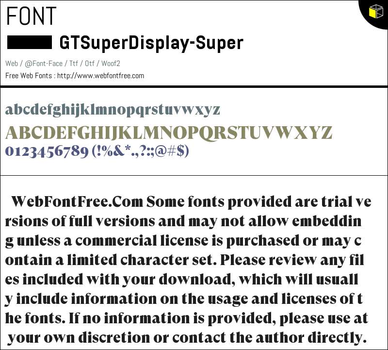 GT Super Display Super Fuentes Descargar - WebFontFree.Com