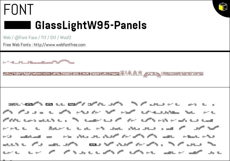 GlassLight W95 Panels Fonts Downloads - WebFontFree.Com