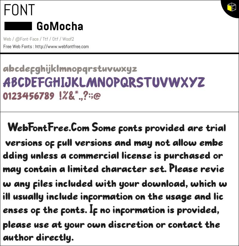 Go Mocha Fonts Downloads - WebFontFree.Com