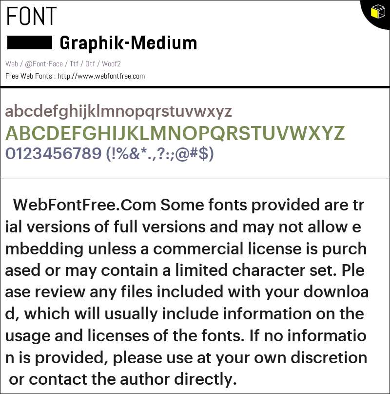 Graphik-Medium 字体 下载 - WebFontFree.Com