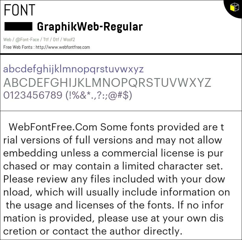 Graphik Web Regular Regular Fonts Downloads - WebFontFree.Com