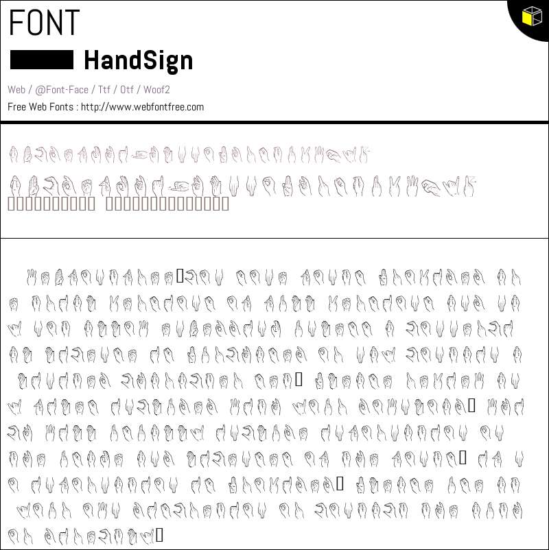 HandSign Fonts Downloads - WebFontFree.Com