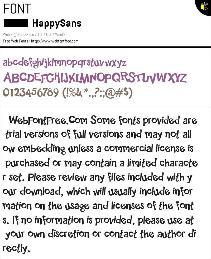 Happy Sans Fonts Downloads - WebFontFree.Com