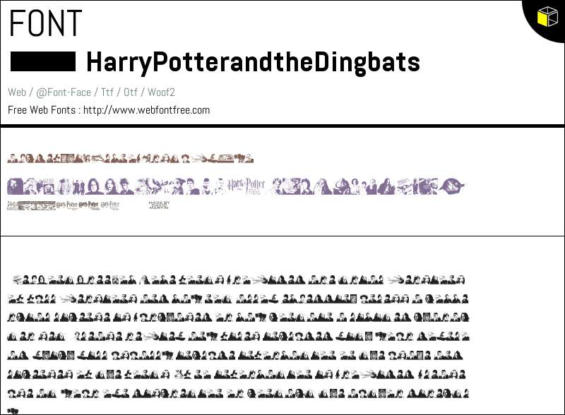 Harry Potter and the Dingbats Fonts Downloads - WebFontFree.Com