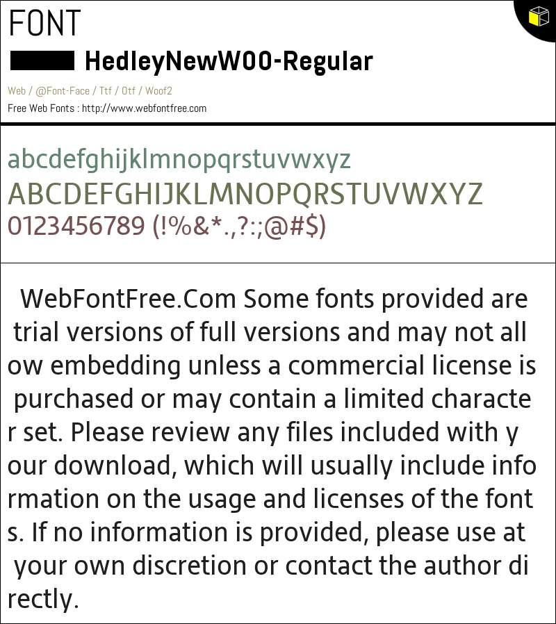 Hedley New W00 Regular Fuentes Descargar - WebFontFree.Com