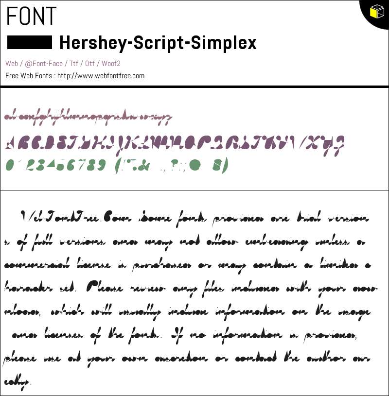 Hershey-Script-Simplex Fuentes Descargar - WebFontFree.Com