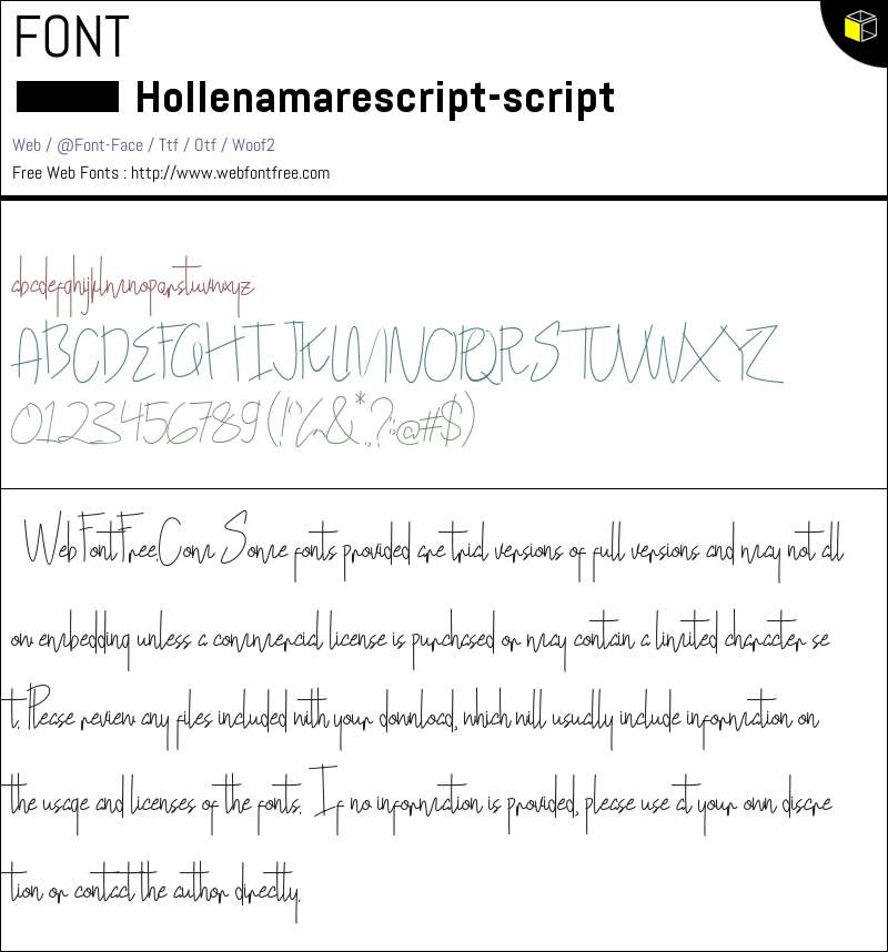 Hollen amare script script Fonts Downloads - WebFontFree.Com