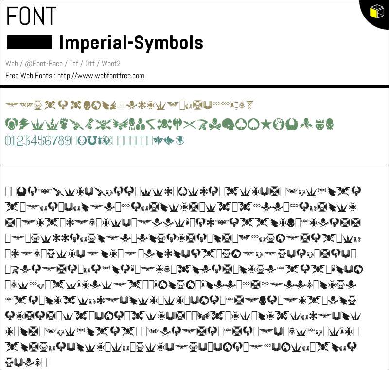 Imperial Symbols Fonts Downloads - WebFontFree.Com