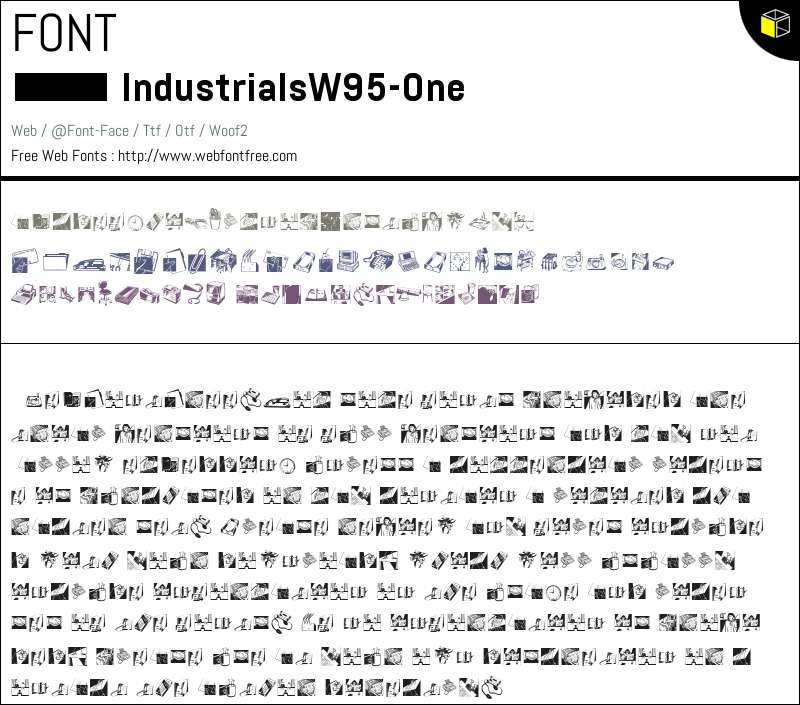 Industrials W95 One Fonts Downloads - WebFontFree.Com