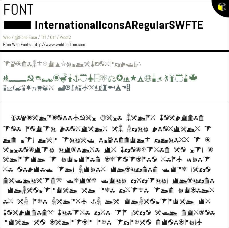 International Icons A Fonts Downloads - WebFontFree.Com