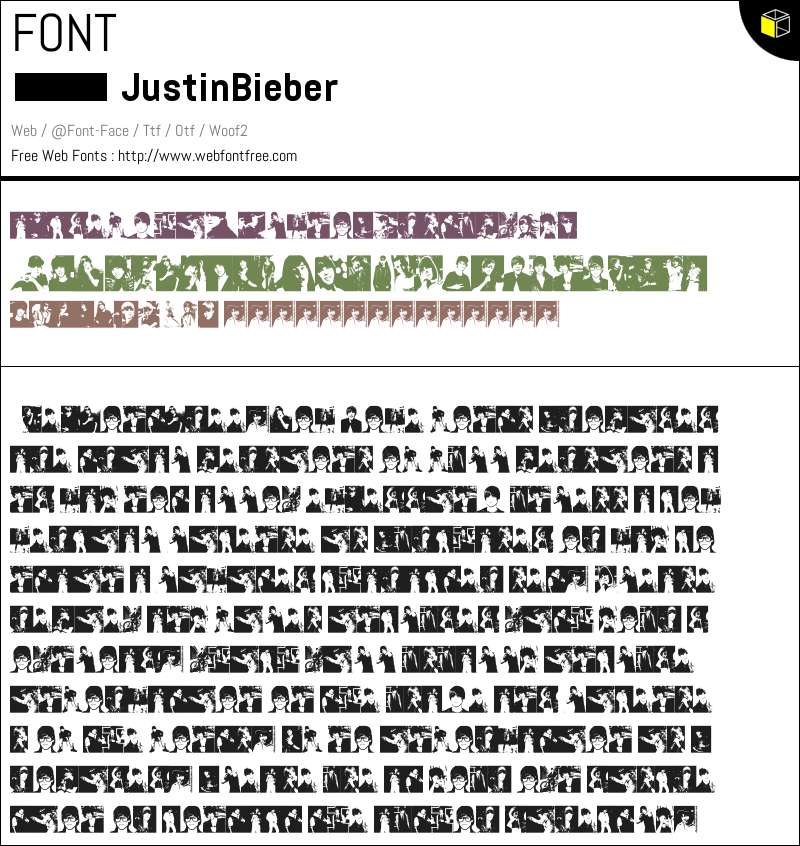 Justin Bieber Fonts Downloads - WebFontFree.Com