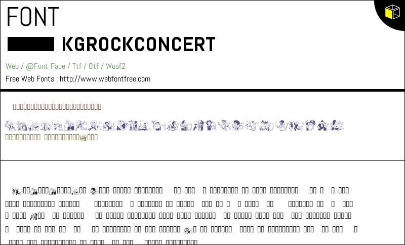 KG ROCK CONCERT Fonts Downloads - WebFontFree.Com