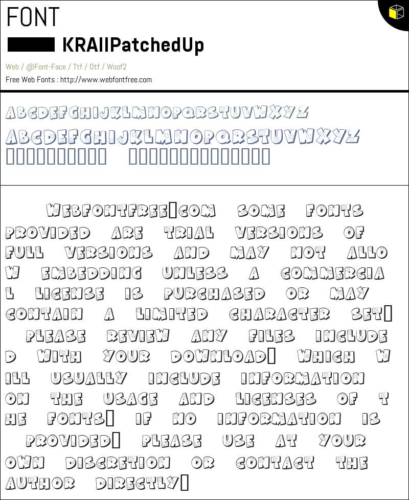 KR All Patched Up Fonts Downloads - WebFontFree.Com