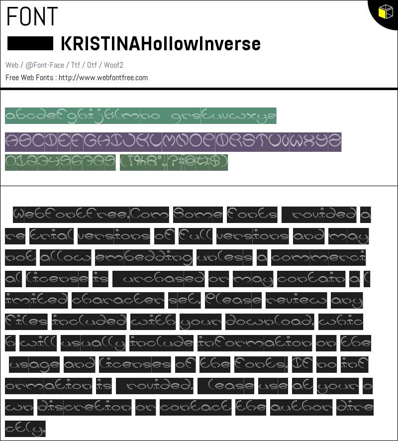 KRISTINA-Hollow-Inverse Fonts Downloads - WebFontFree.Com