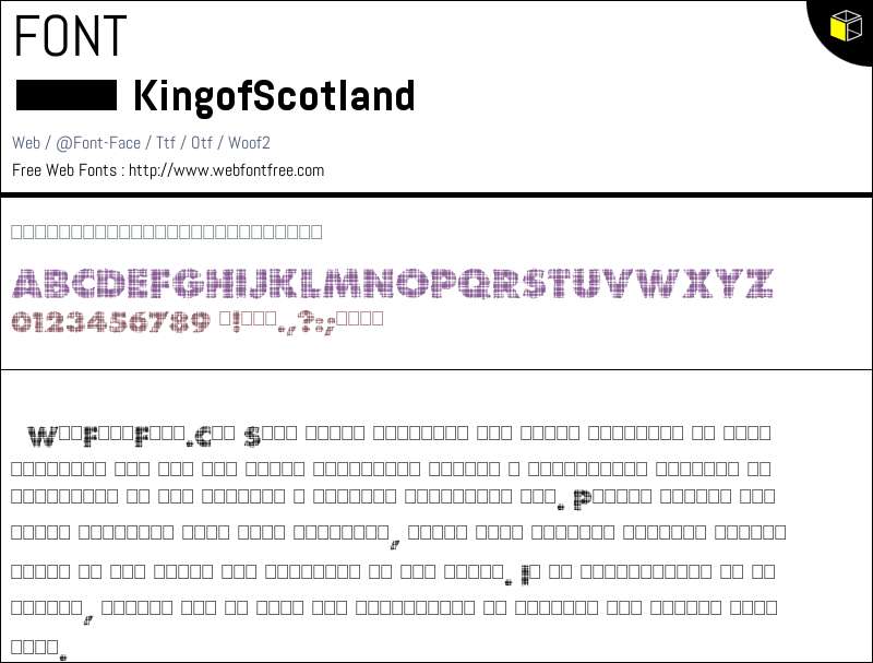 King of Scotland Fonts Downloads - WebFontFree.Com