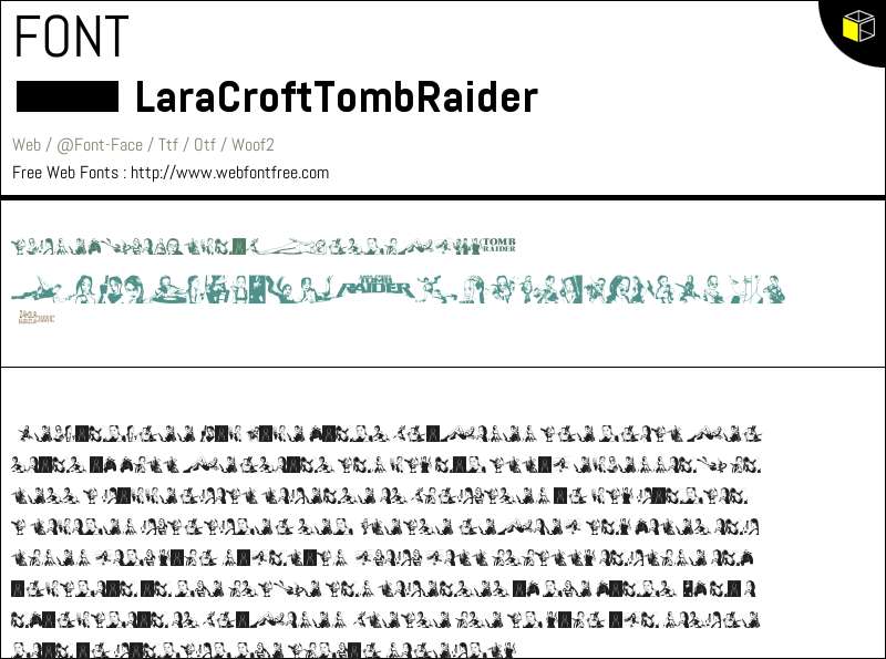 Lara Croft Tomb Raider Fonts Downloads - WebFontFree.Com