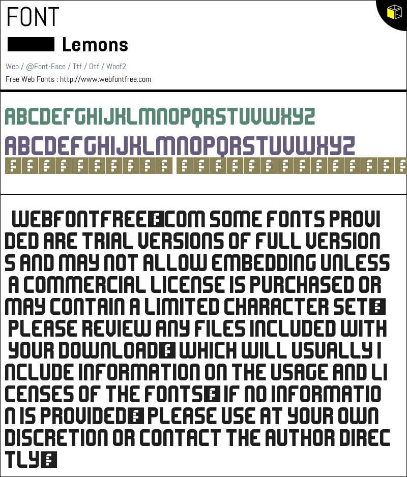 Lemons Regular Fonts Downloads - WebFontFree.Com