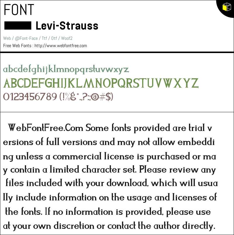 Levi-Strauss Fonts Downloads - WebFontFree.Com