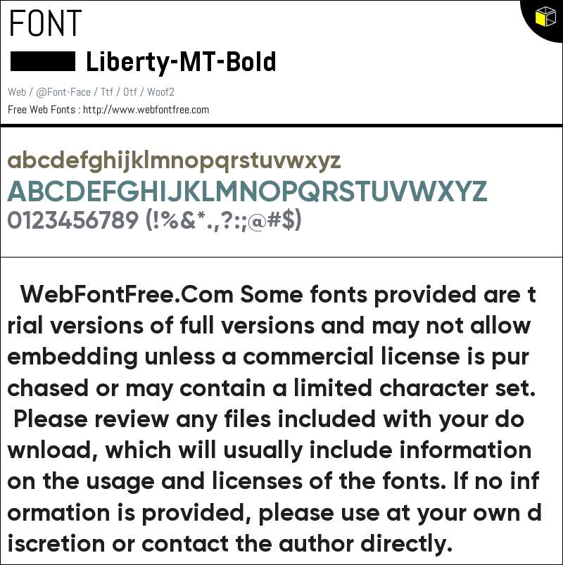 Liberty-MT Bold Fonts Downloads - WebFontFree.Com