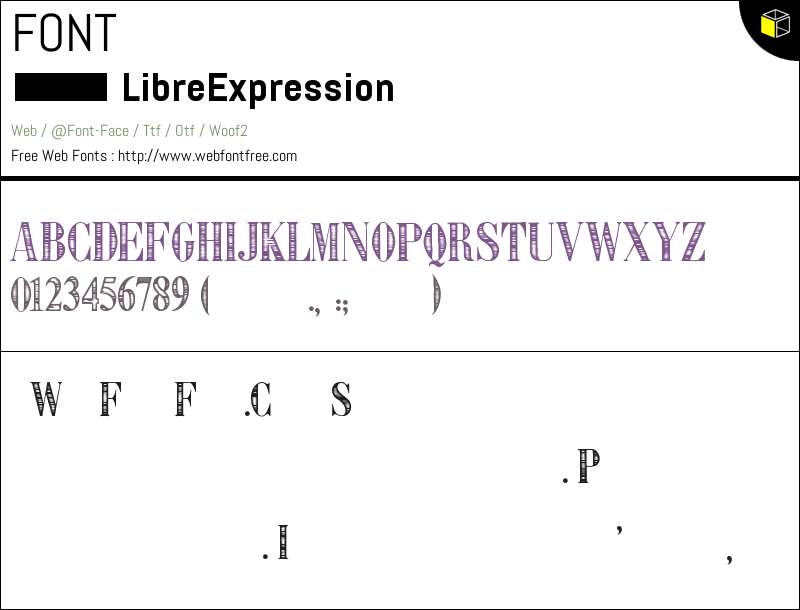 Libre Expression Fonts Downloads - WebFontFree.Com