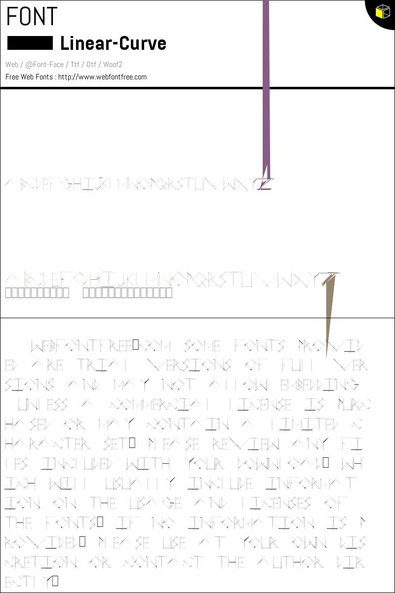 Linear Curve Fonts Downloads - WebFontFree.Com
