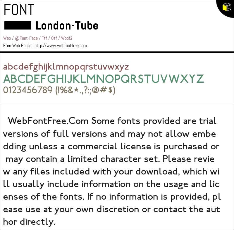 London Tube Fonts Downloads - WebFontFree.Com