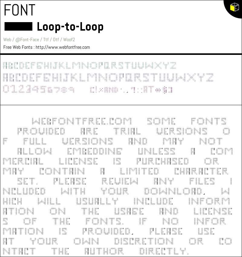 Loop to Loop Regular Fonts Downloads - WebFontFree.Com