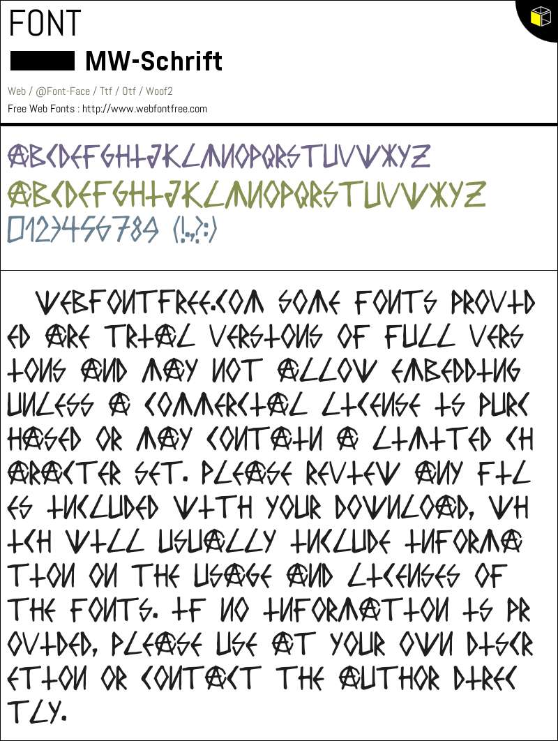 MW-Schrift Fonts Downloads - WebFontFree.Com