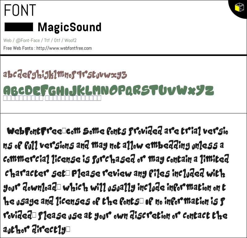 Magic Sound Fonts Downloads - WebFontFree.Com
