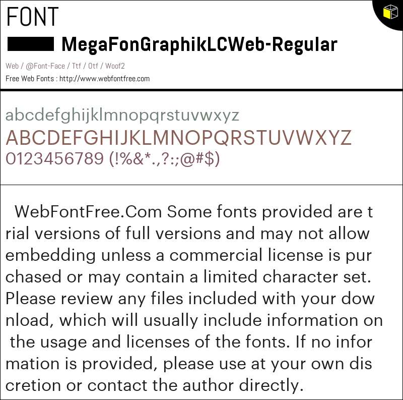 MegaFon Graphik LC Web Reg Regular Fonts Downloads - WebFontFree.Com