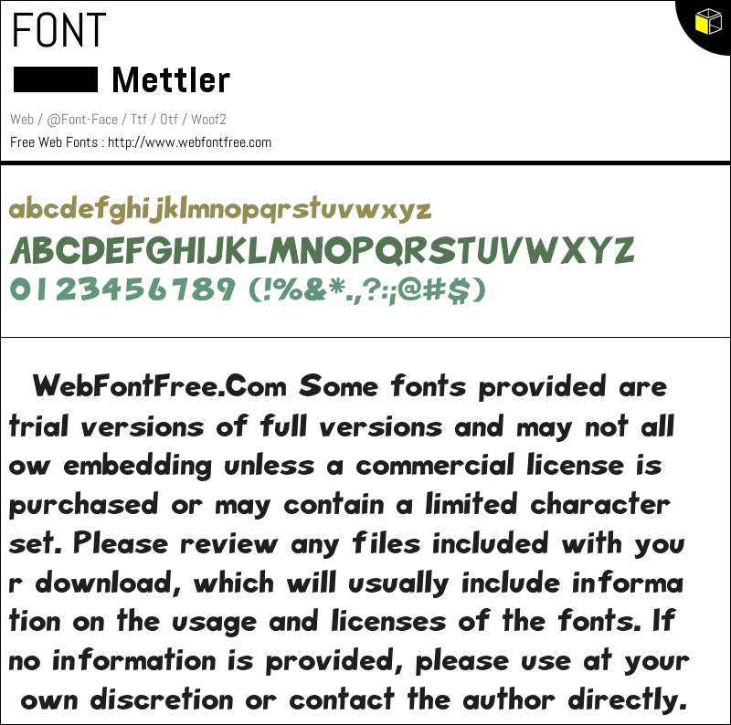 Mettler Fonts Downloads - WebFontFree.Com