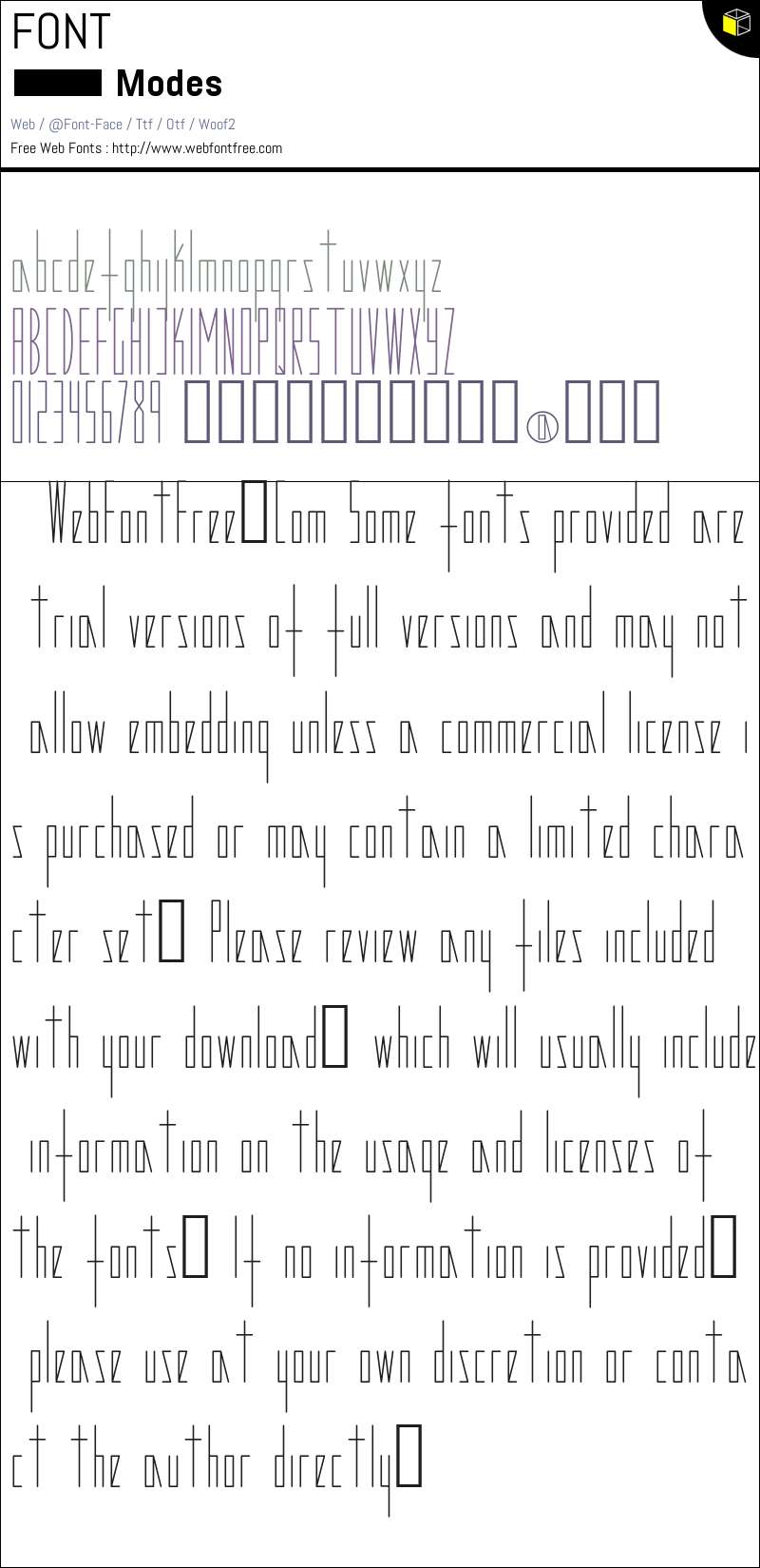 Modes Fonts Downloads - WebFontFree.Com