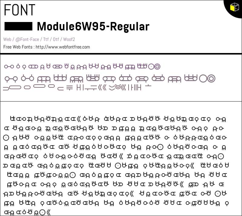 Module6 W95 Regular Fonts Downloads - WebFontFree.Com