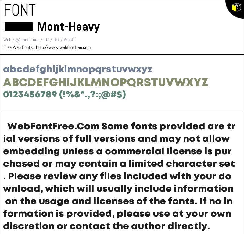 Mont Heavy Fonts Downloads - WebFontFree.Com