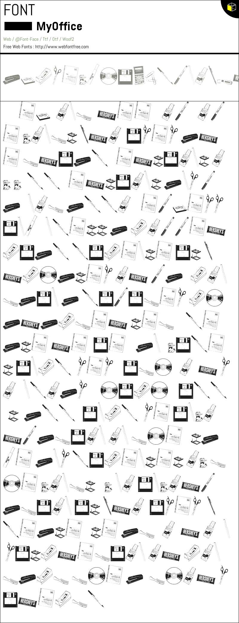 My Office Fonts Downloads - WebFontFree.Com