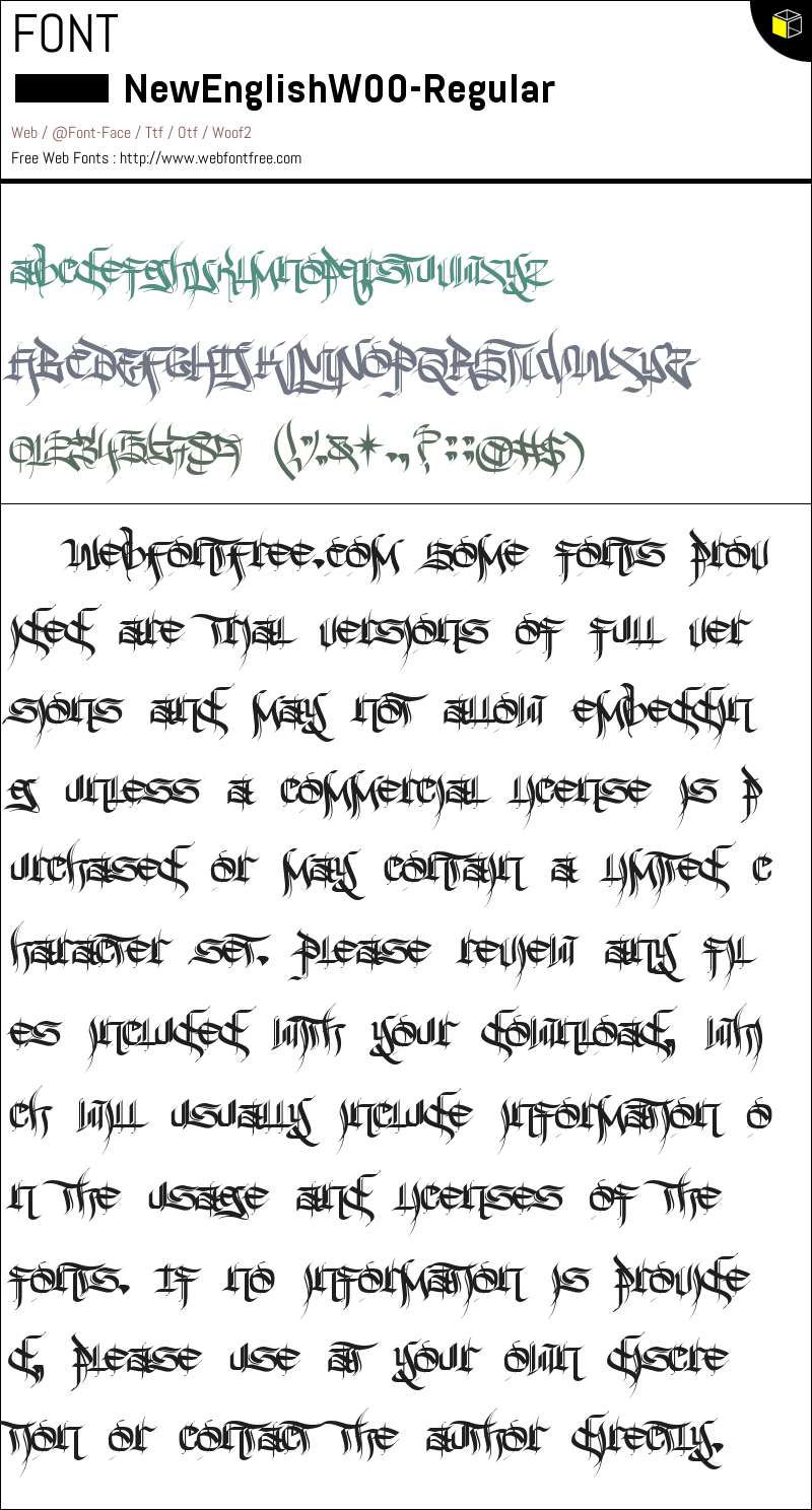 NewEnglish W00 Regular Fonts Downloads - WebFontFree.Com