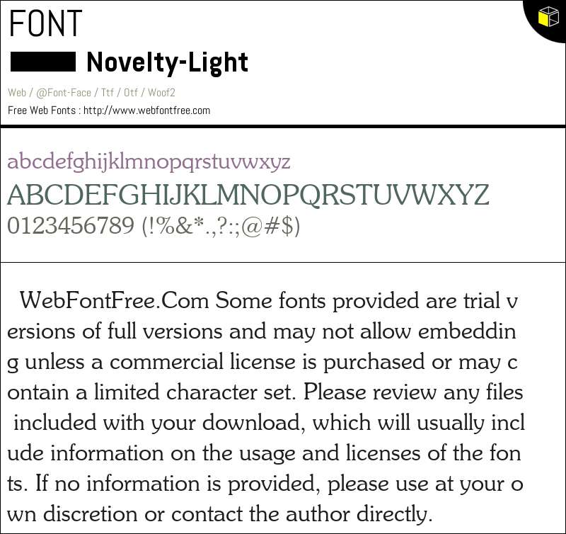 Novelty Light Fonts Downloads - WebFontFree.Com