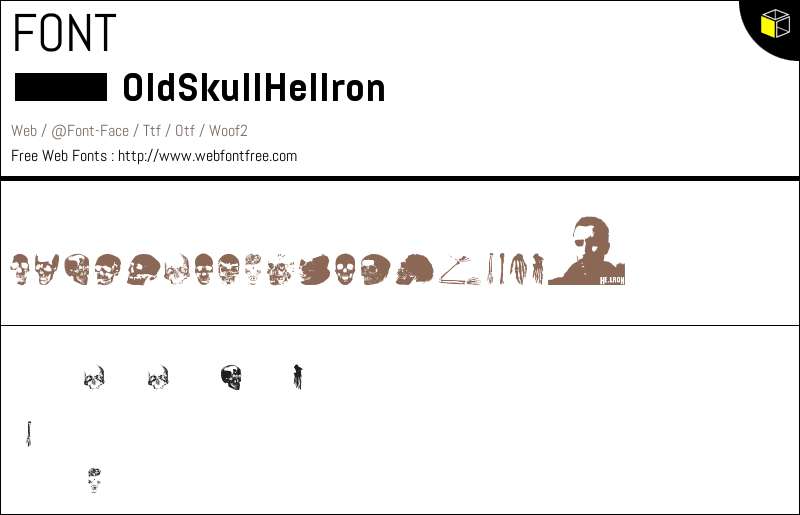 Old Skull Hellron Fonts Downloads - WebFontFree.Com