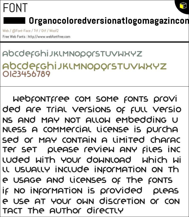 Organo Fonts Downloads - WebFontFree.Com