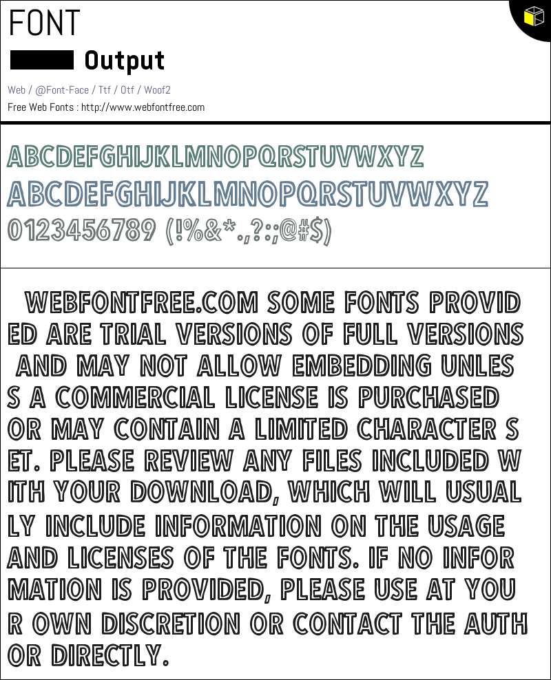 Output Fuentes Descargar - WebFontFree.Com