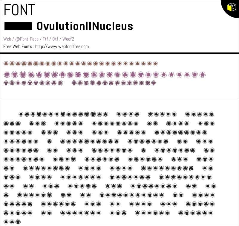 Ovulution II Nucleus Fonts Downloads - WebFontFree.Com