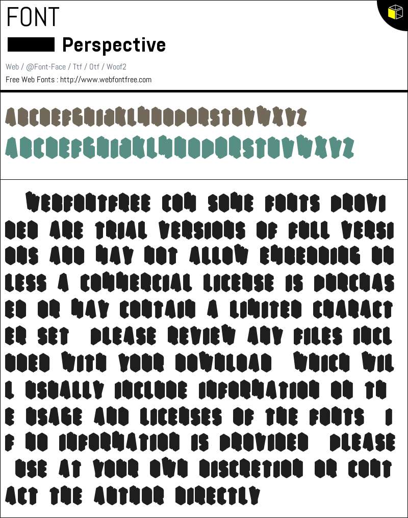 Perspective Fonts Downloads - WebFontFree.Com