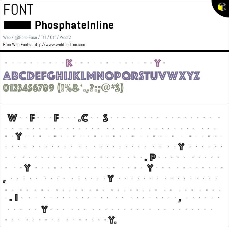 PhosphateInline 字体 下载 - WebFontFree.Com