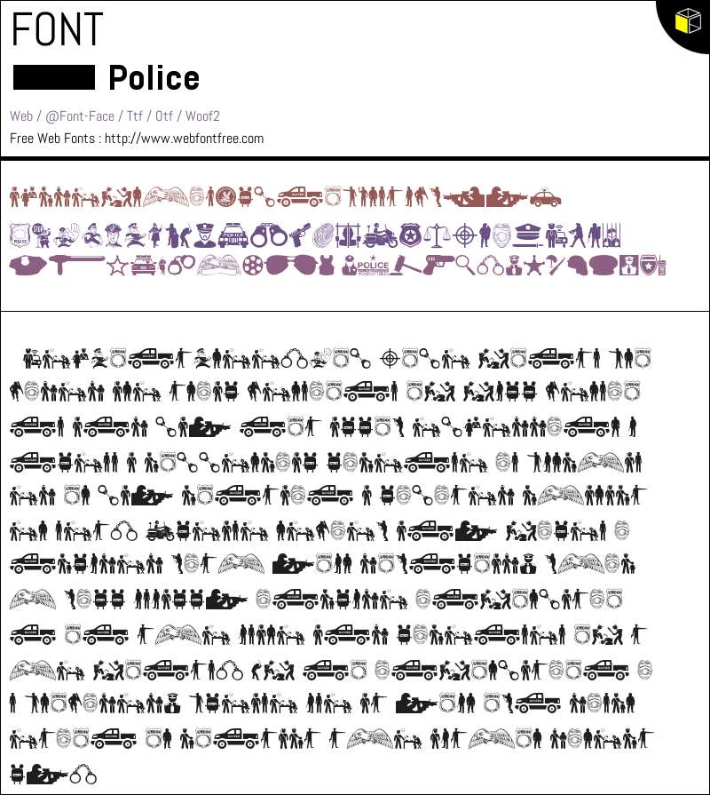 Police Fonts Downloads - WebFontFree.Com
