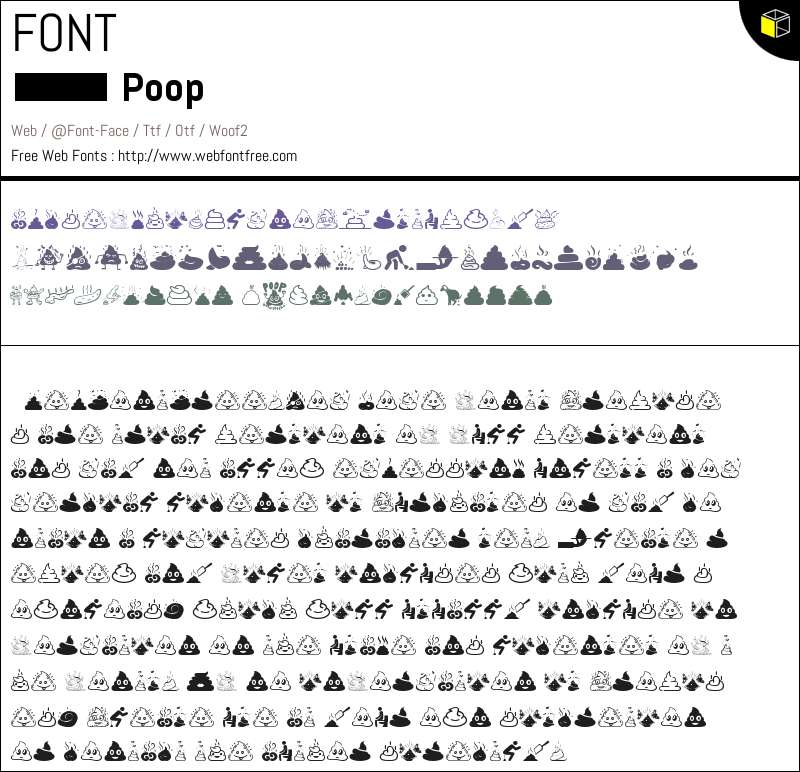 Poop Fonts Downloads - WebFontFree.Com