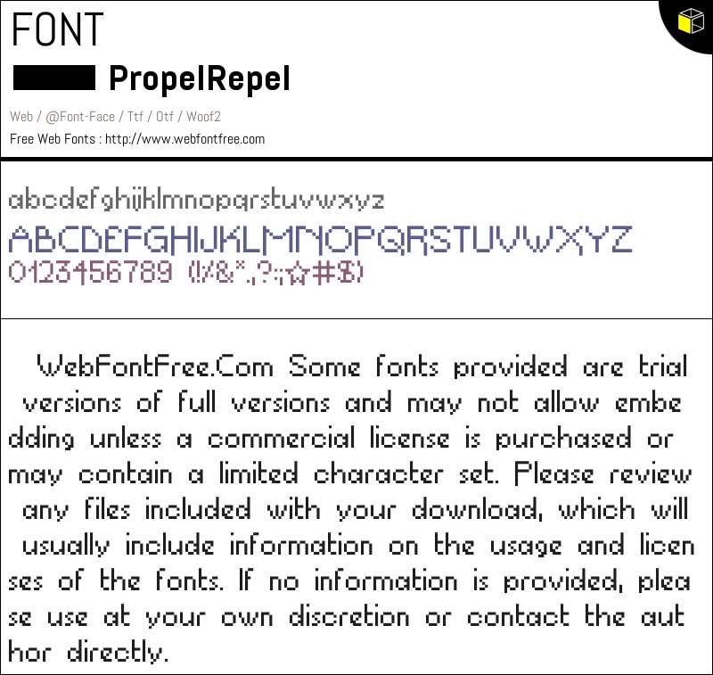 PropelRepel Fonts Downloads - WebFontFree.Com