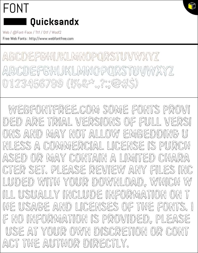 Quicksand x Fonts Downloads - WebFontFree.Com